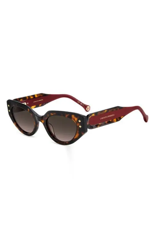 Carolina Herrera 50mm Gradient Cat Eye Sunglasses