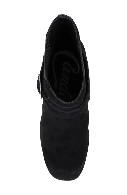 CANDIE'S Chelsea Boot - Black Suede
