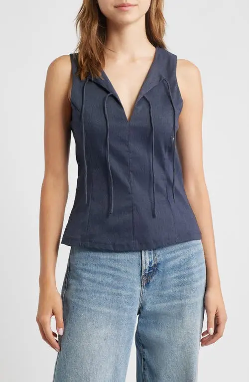 Mango Dena Tie-front Sleeveless Top