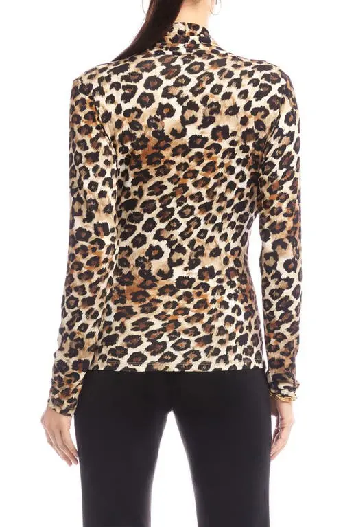 Karen Kane Wrap Front Ruched Top
