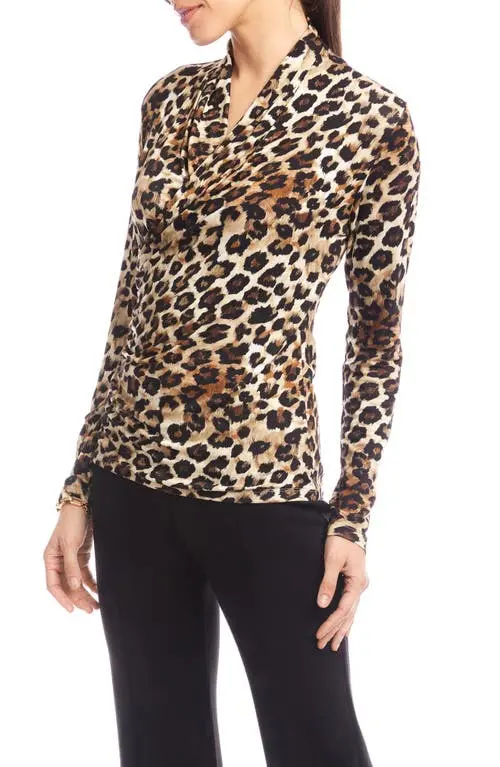 Karen Kane Wrap Front Ruched Top