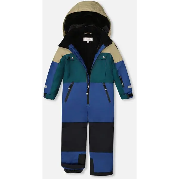 DEUX PAR DEUX One-piece Teknik Snowsuit Colorblocked - Navy Blue