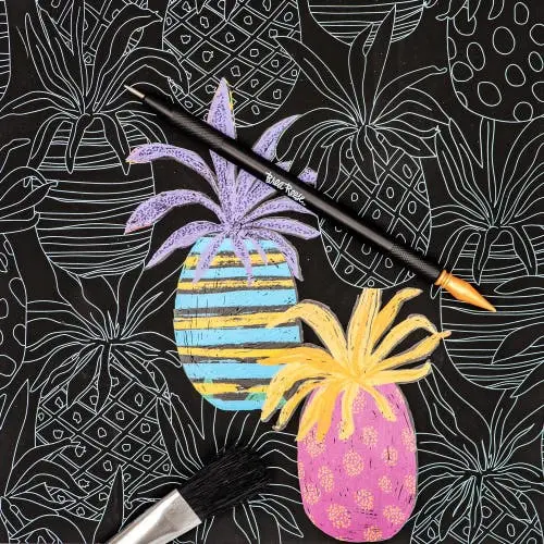 BREA REESE Scratch Art Paper Pad Tropical
