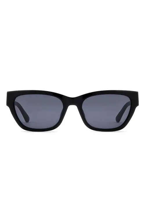 Fossil 55mm Rectangular Sunglasses - Black/grey