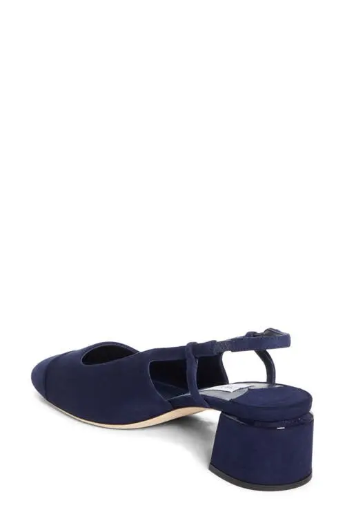 JIMMY CHOO Elisa Slingback Pump - Navy/navy