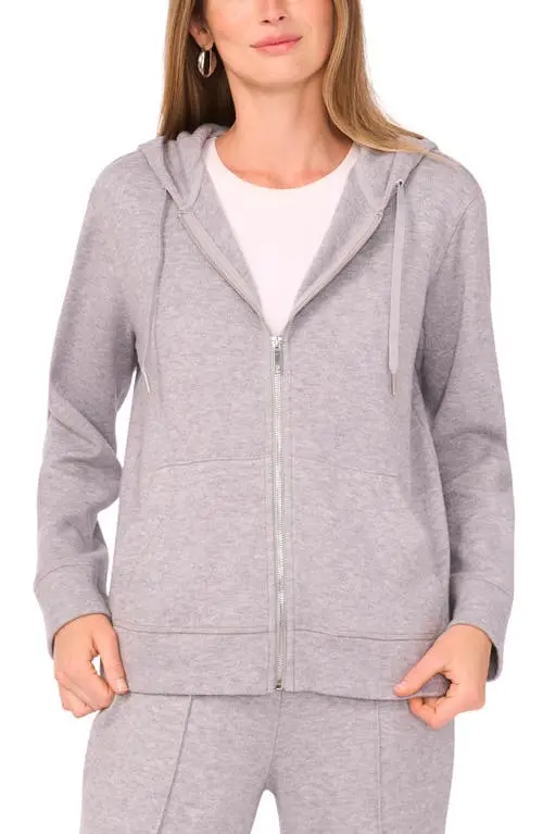 Vince Camuto Relaxed Fit Zip-up Hoodie - Granite