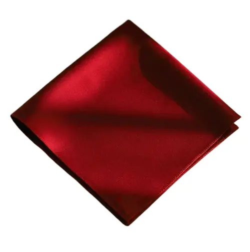 SILKSILKY Mulberry Silk Square Scarf - Red