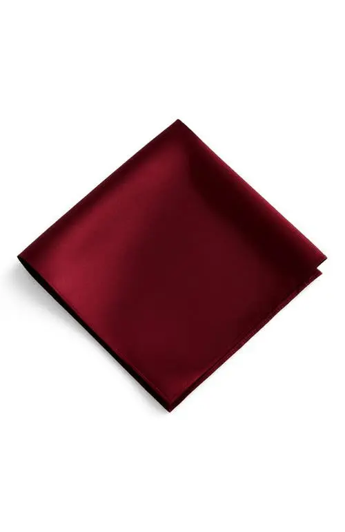 SILKSILKY Mulberry Silk Square Scarf - Wine