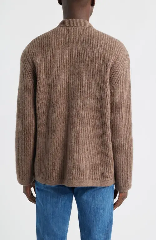 ALEX CRANE Kite Merino Wool Cardigan - Coffee