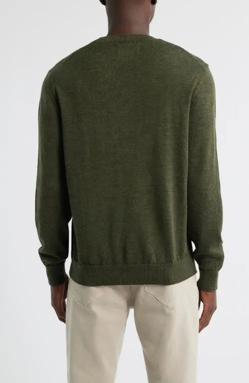 ALEX CRANE Campo Merino Wool Crewneck Sweater - Pine