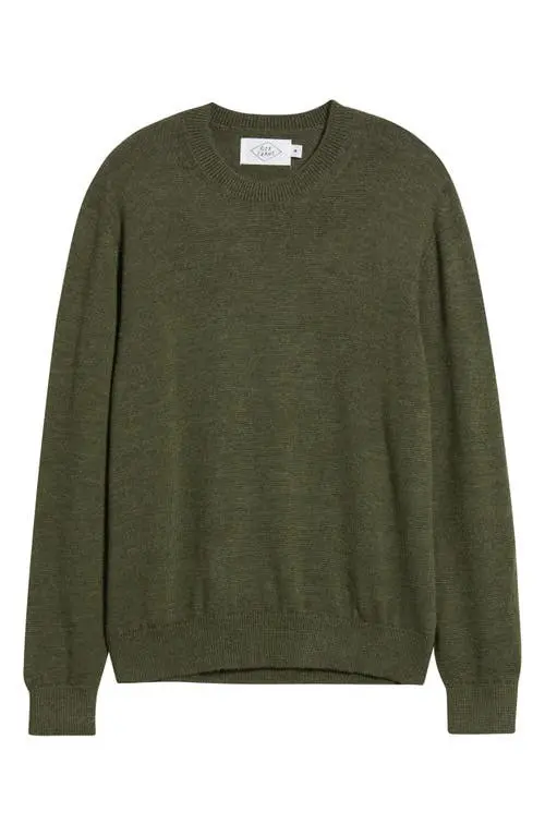 ALEX CRANE Campo Merino Wool Crewneck Sweater - Pine