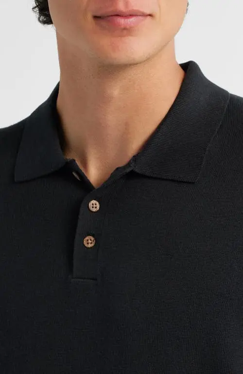 ALEX CRANE Feather Organic Cotton Polo Sweater