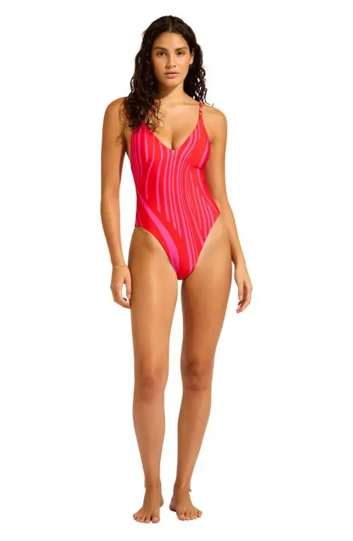 Seafolly Open Back One-piece Swimsuit