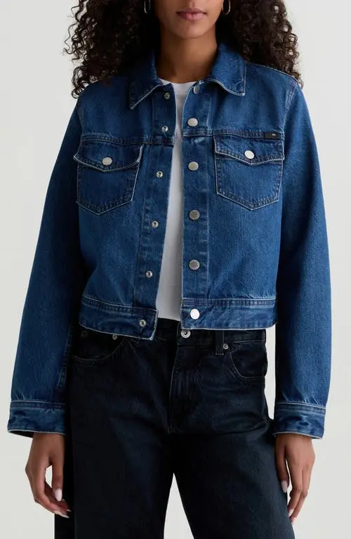 Ag Molly Denim Trucker Jacket - Denali