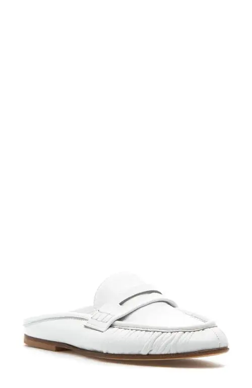 275 CENTRAL Vivien Penny Loafer Mule - White