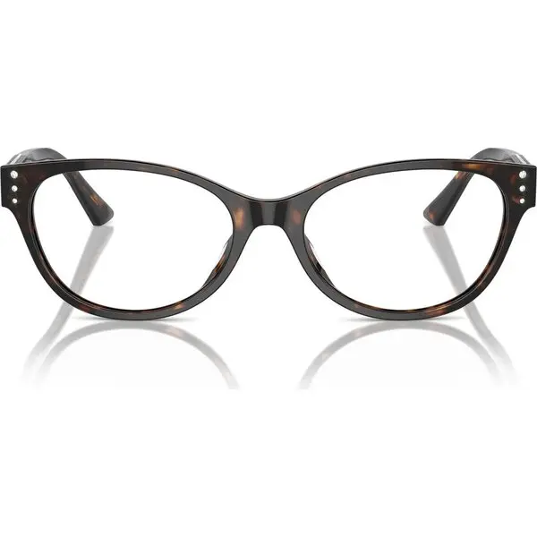 JIMMY CHOO 54mm Oval Optical Glasses - Havana/demo Lens