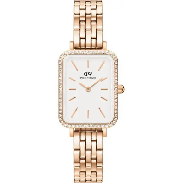DANIEL WELLINGTON Quadro Bracelet Watch - Rose Gold