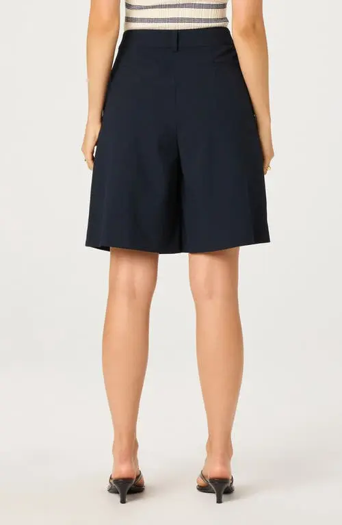 Astr The Label Quillie Pleated Bermuda Shorts