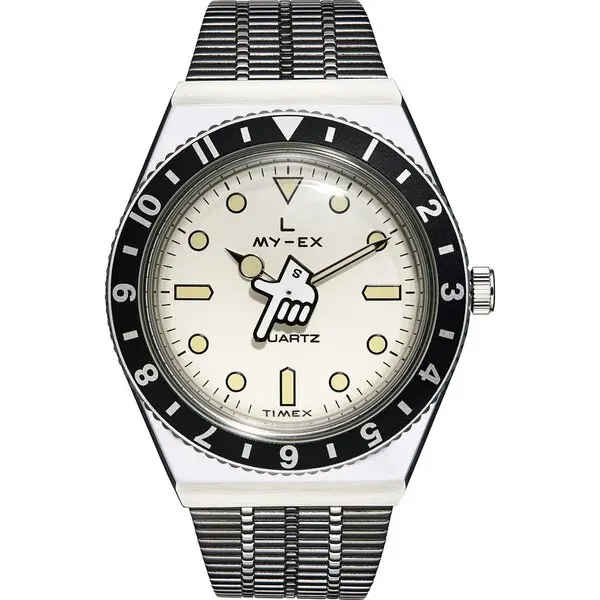 TIMEX® Q Timex Bracelet Watch - White/silver