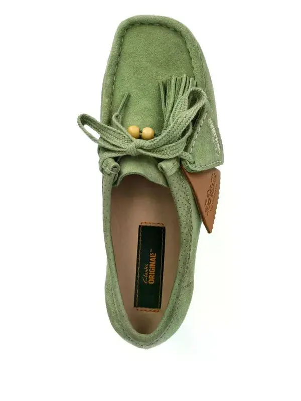 Clarks Fringe Detail Desert Boots - Green