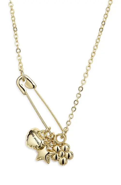 Marc Jacobs Balloon Charm Pendant Necklace - Gold