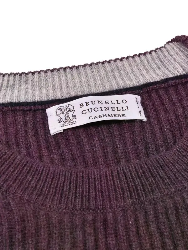 Brunello Cucinelli Ribbed Cashmere Sweater