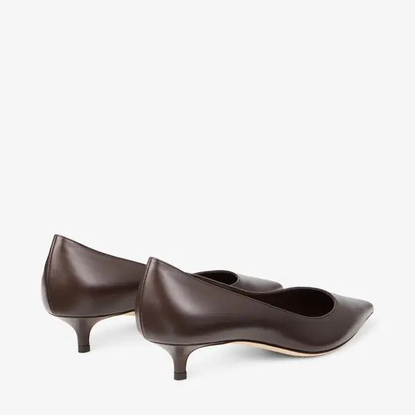 JIMMY CHOO Amelia Calf Leather Pumps - Brown