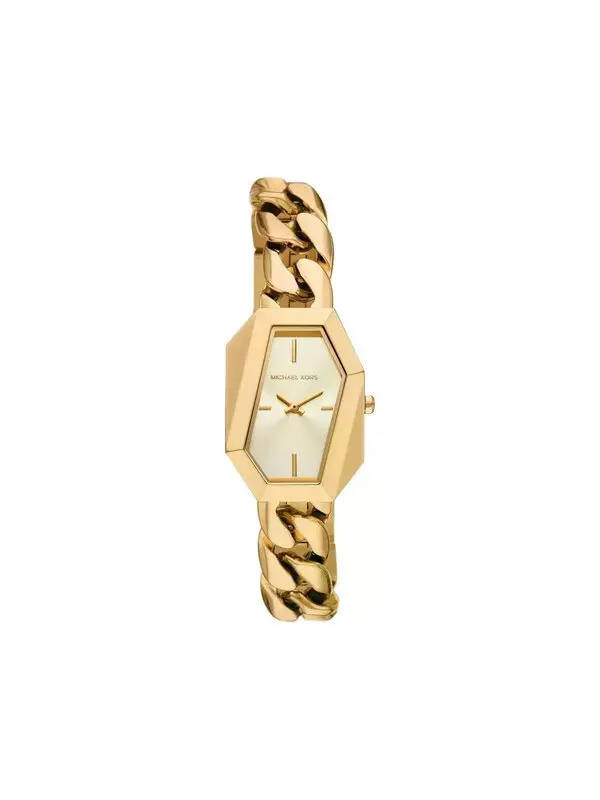 Michael Kors 24mm Hexagonal Watch - White