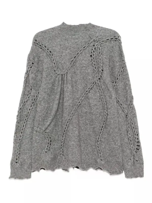 JNBY Long-sleeved Cable Knit Sweater
