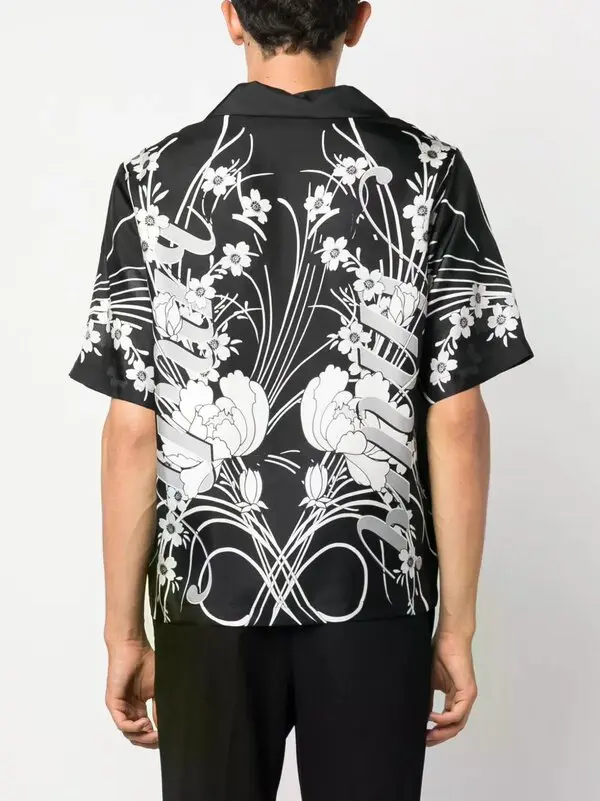 Amiri Floral-print Silk Shirt