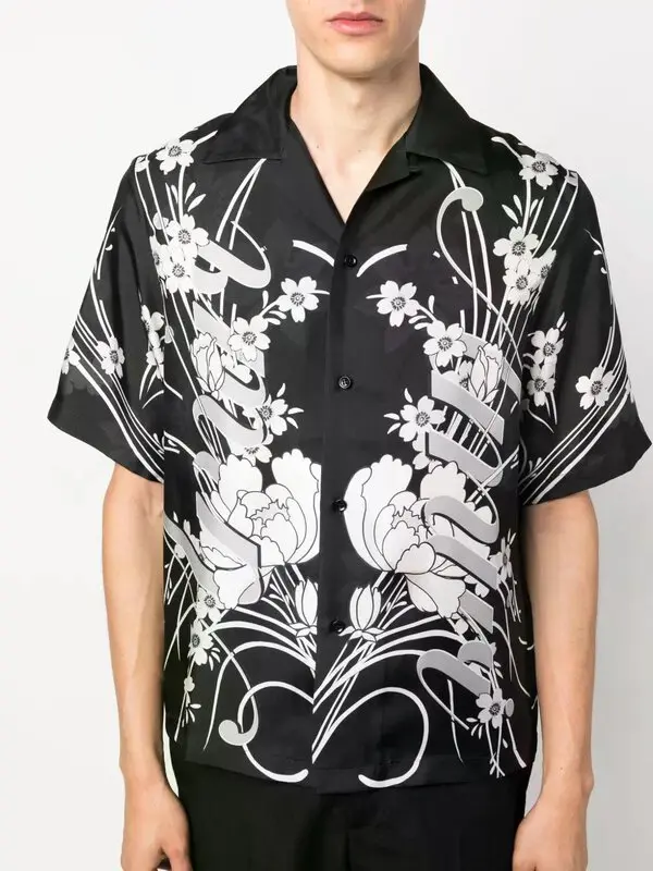 Amiri Floral-print Silk Shirt