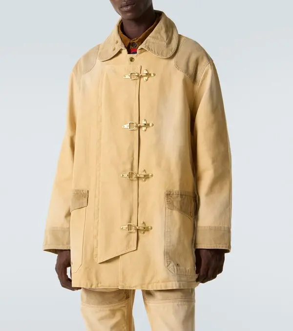 WALES BONNER Sierra Corduroy-trimmed Canvas Jacket