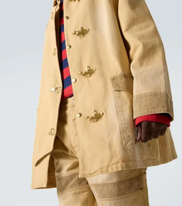 WALES BONNER Sierra Corduroy-trimmed Canvas Jacket