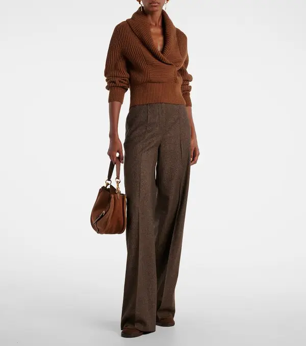 Max Mara Virgin Wool Straight Trousers