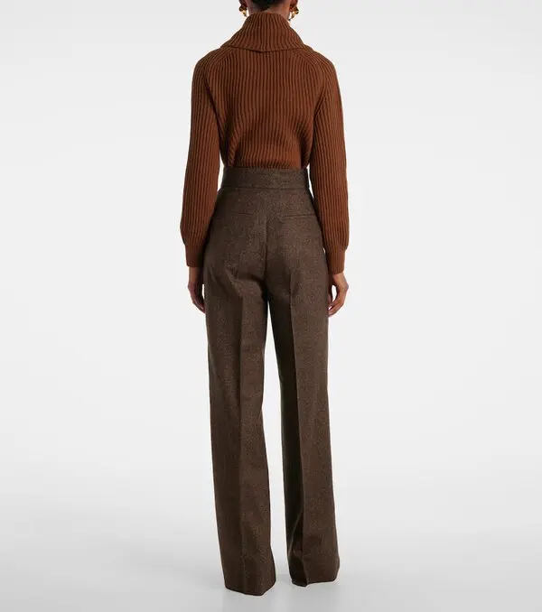 Max Mara Virgin Wool Straight Trousers