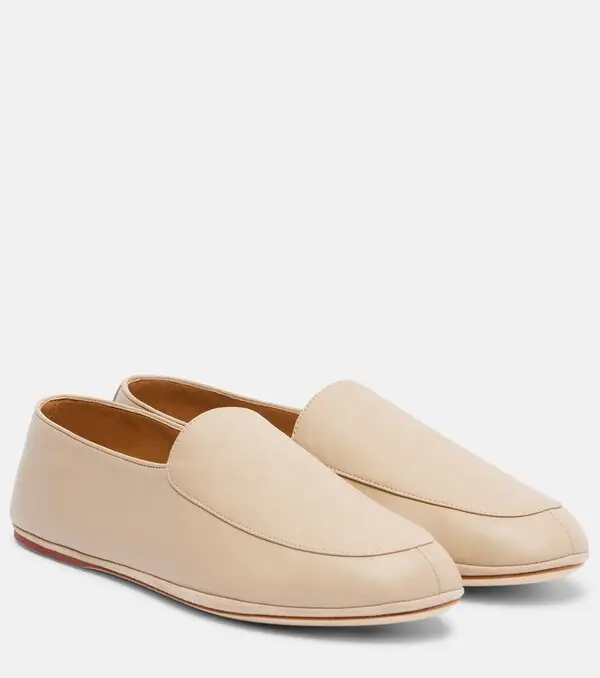 Loro Piana Anton Leather Loafers - Brown