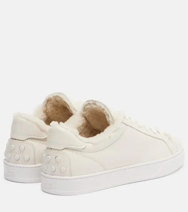 TOD'S Cassetta Shearling-lined Leather Sneakers