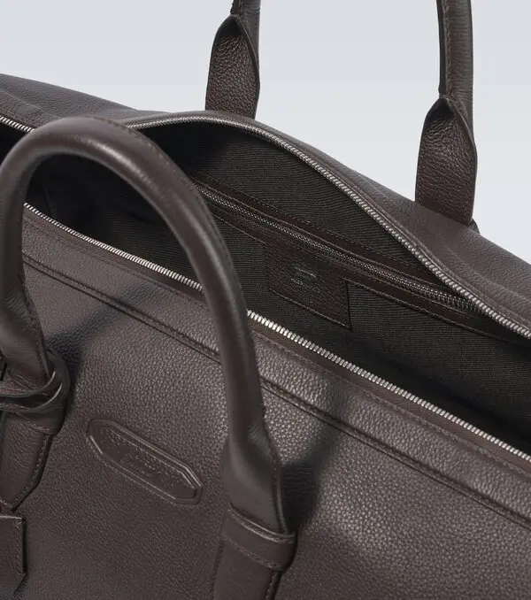 Brioni Leather Duffle Bag