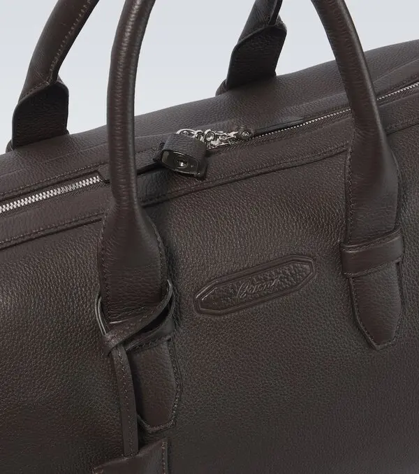 Brioni Leather Duffle Bag
