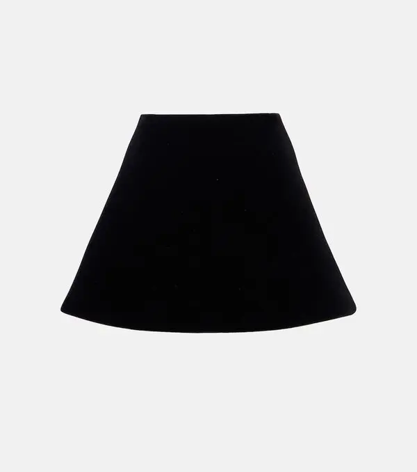David Koma Mini Velvet Skirt