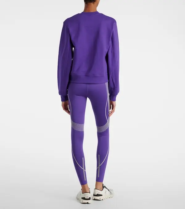 Adidas By Stella McCartney Cotton Fleece Sweatshirt - Purple