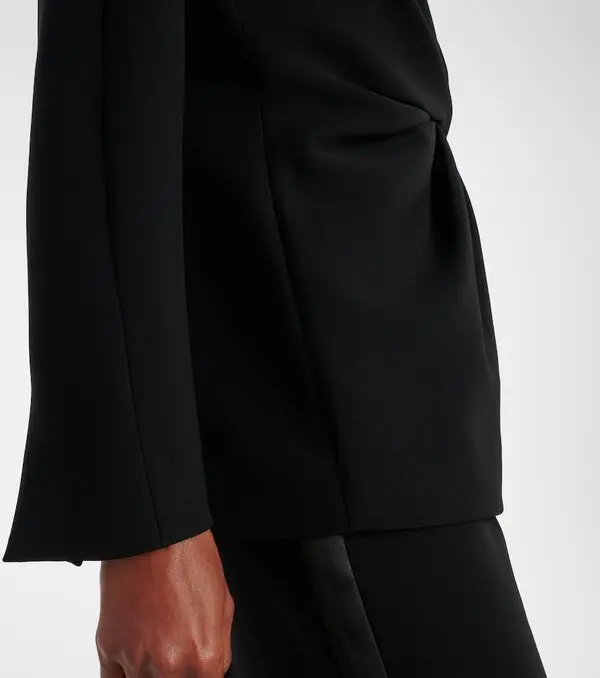 Max Mara Draped Cady Wrap Jacket