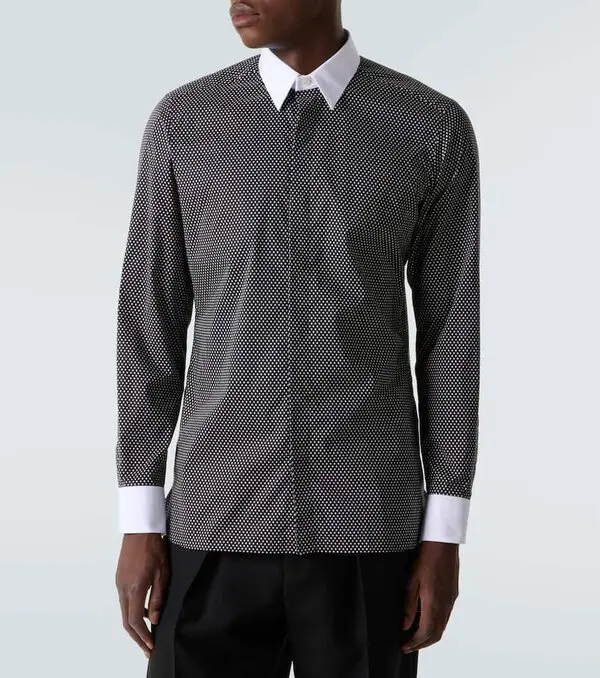 TOM FORD Polka-dot Cotton Poplin Shirt