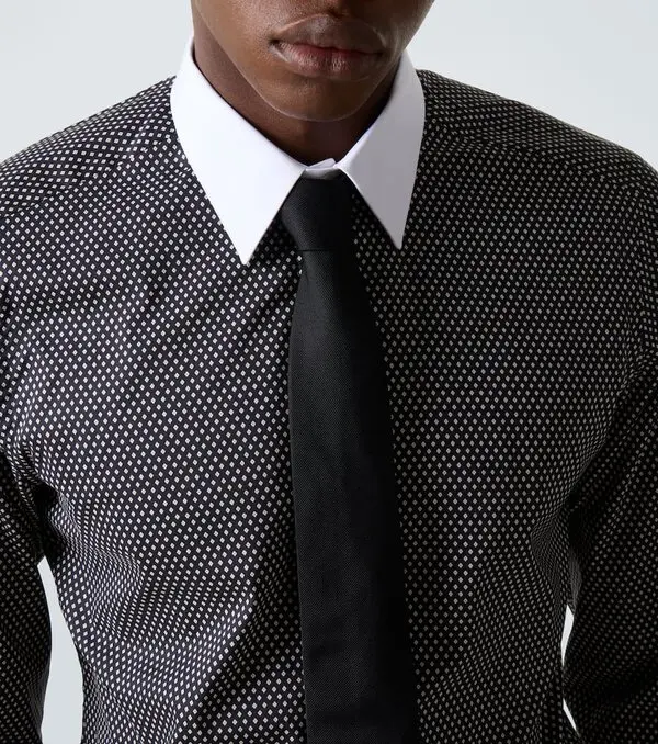 TOM FORD Polka-dot Cotton Poplin Shirt
