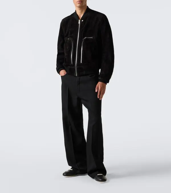 Rick Owens Minimal Leather Sneakers - Black