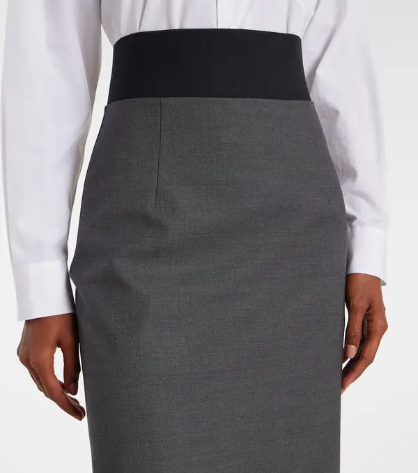 Sportmax Finire Virgin Wool Pencil Skirt