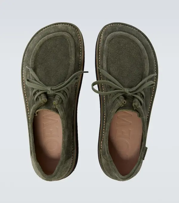 Loewe Faro Suede Boat Shoes