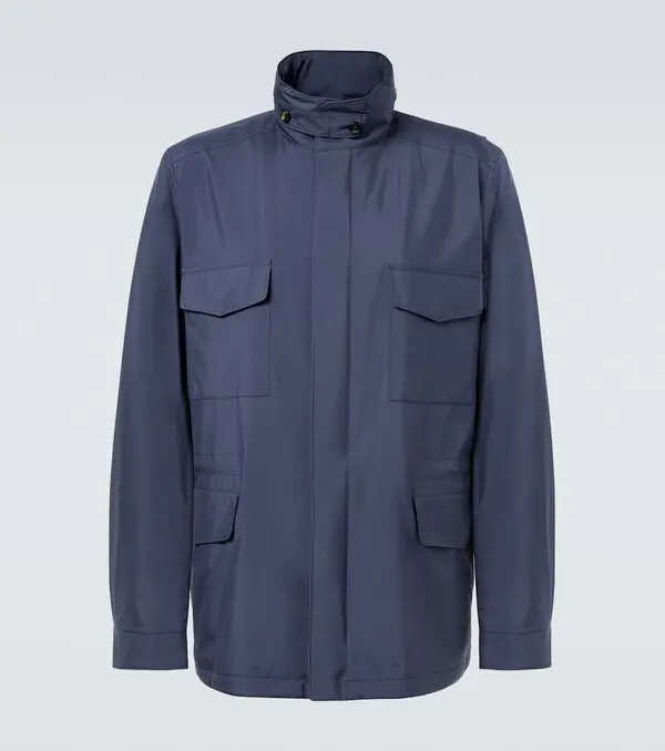 Loro Piana Traveller Technical Field Jacket - Blue