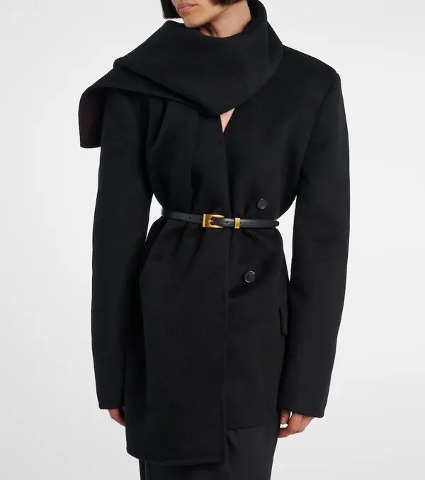 THE ROW Downtown Leather Belt - Black