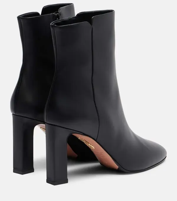 AQUAZZURA Sellier 85 Leather Ankle Boots